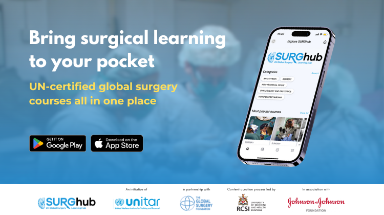 SURGhub iOS & Android Learning App Now Available | UNITAR